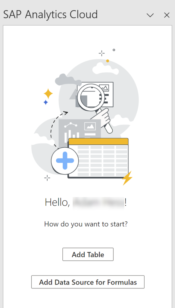 Adding a Table (Datasphere Dataset) – Analysis Prime University