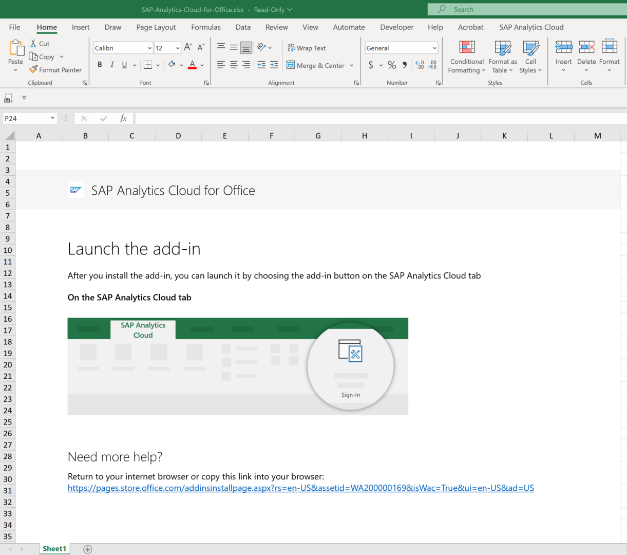 Getting and Installing the Add-in – Analysis Prime University