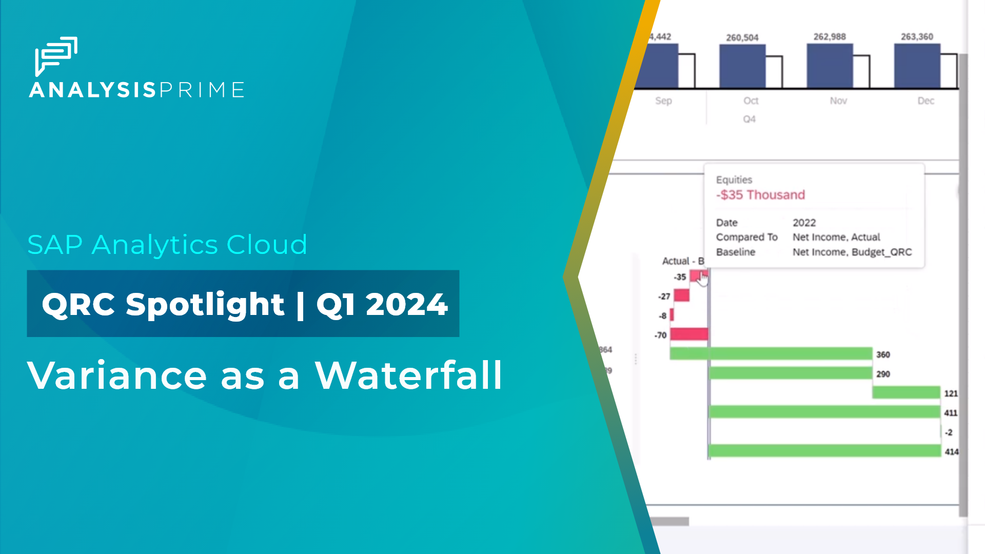 New Variance Presentation as Waterfall Chart – Analysis Prime University