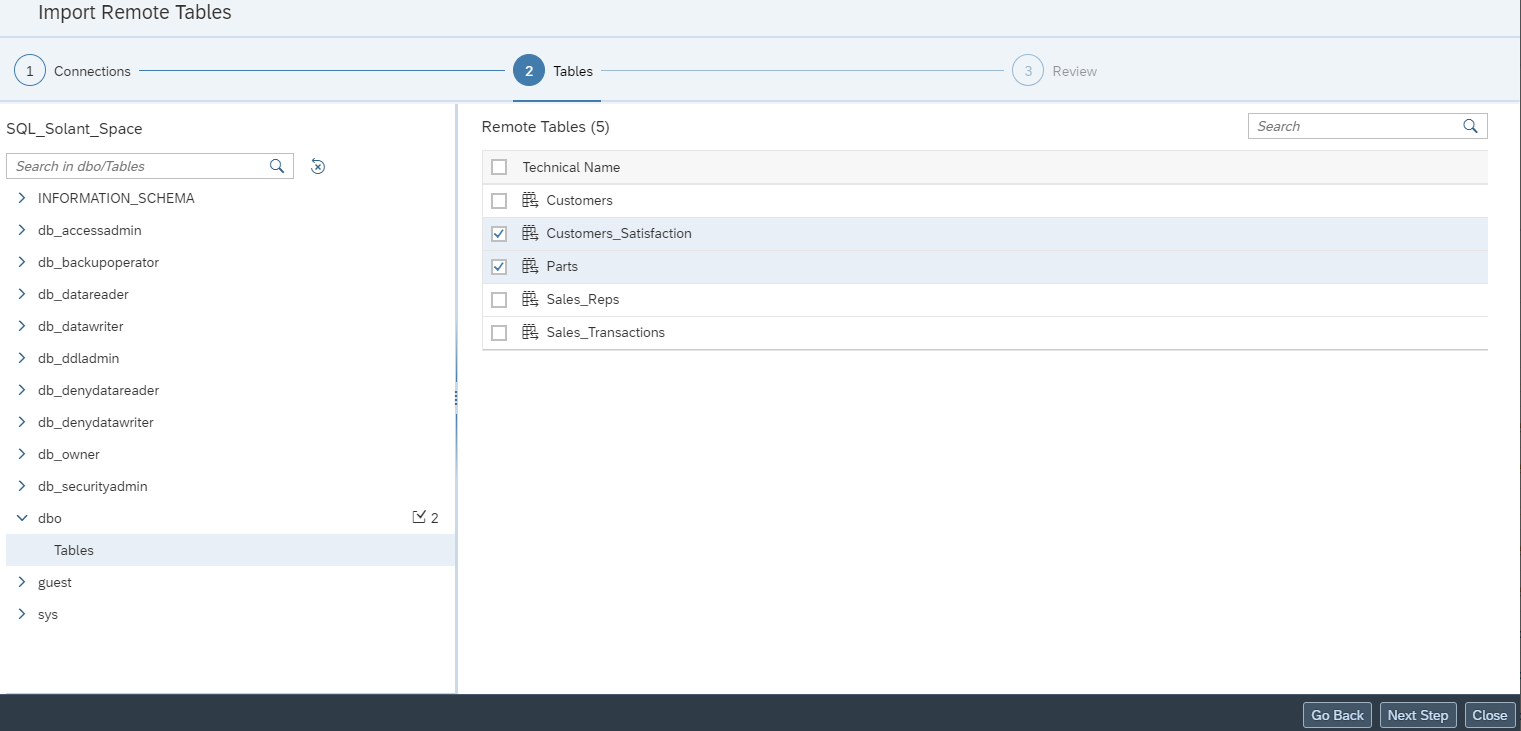 Importing Remote Tables – Analysis Prime University